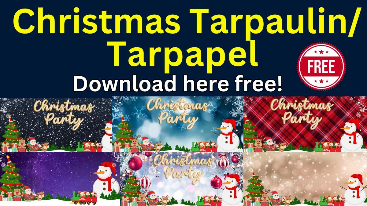 Christmas Tarpaulin | Download here free!